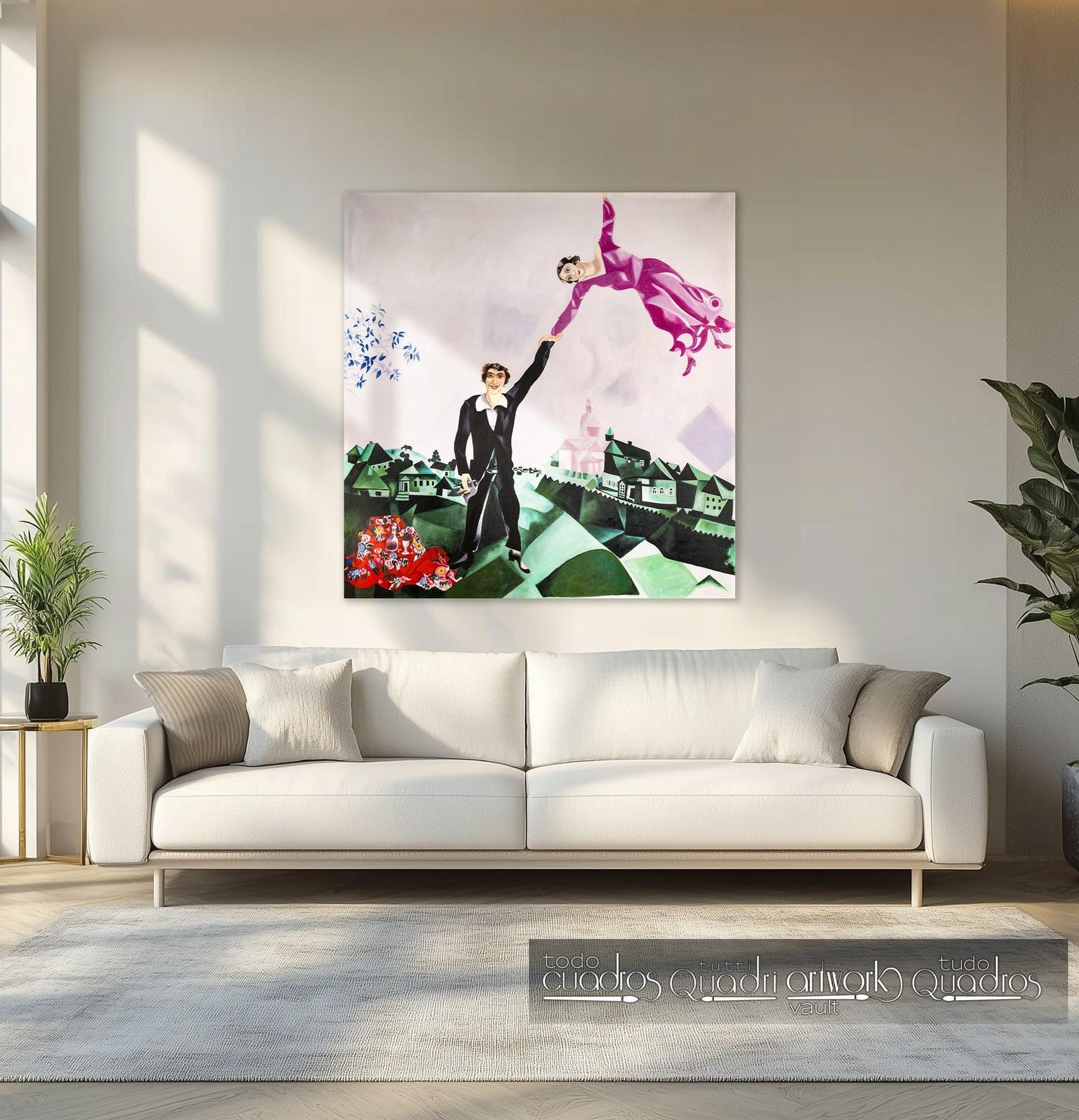 Cuadro "El paseo" de Chagall, La promenade.